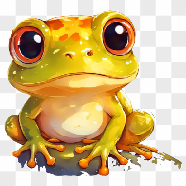 Baixe Sapo de Desenho Animado Kawaii com Olhos Grandes Kawaii ...