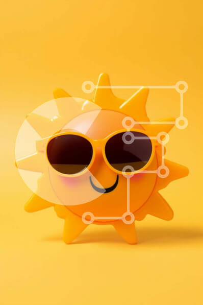 Download Cheerful Yellow Sun Toy with Sunglasses Stockphotos Online ...