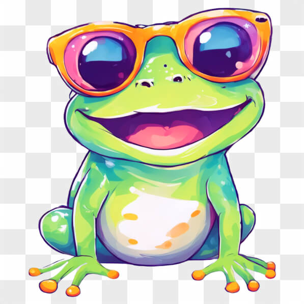 Download Kawaii Smiley Froggy Sticker Kawaii Online - Creative Fabrica
