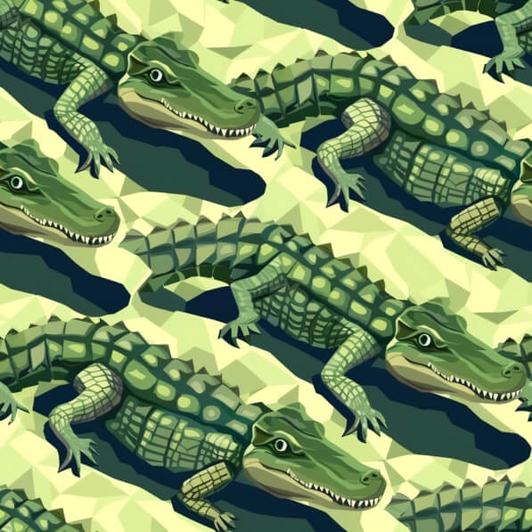 Download Green Alligator Seamless Pattern Patterns Online - Creative Fabrica