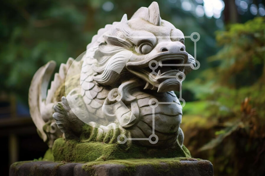 Download Stone Dragon Statue in Nature Stockphotos Online - Creative ...