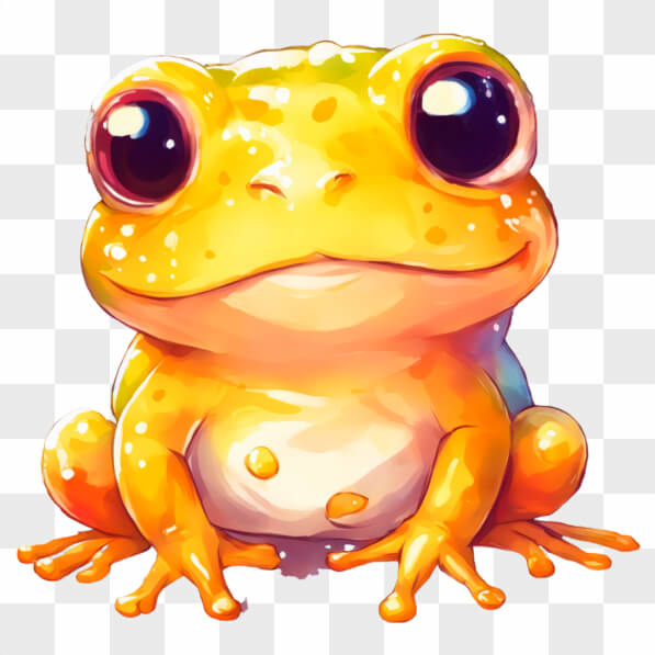 Download Kawaii Yellow Frog Artwork Kawaii Online - Creative Fabrica