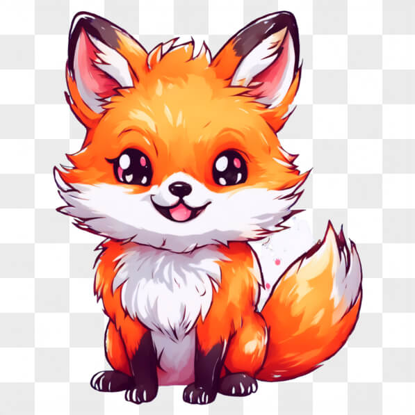 Download Kawaii Fox with Playing Cards Kawaii Online - Creative Fabrica