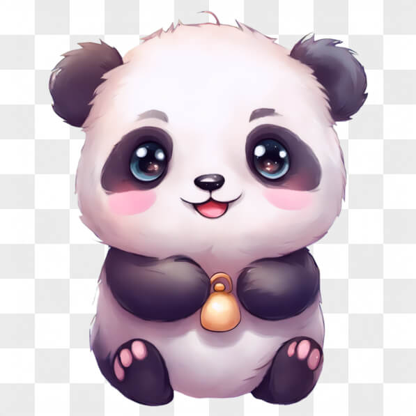 Descarga Oso Panda de Dibujos Animados Kawaii con Llave Ornamental ...