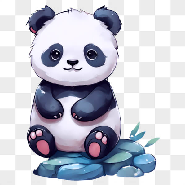 Descarga Ilustración de Oso Panda de Dibujos Animados Kawaii Kawaii En ...
