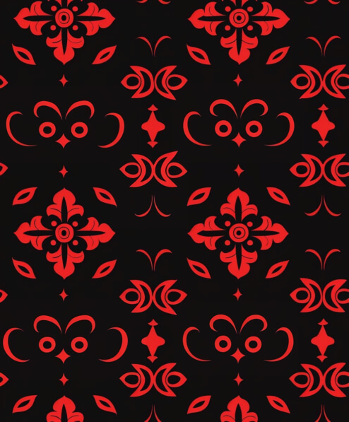 Download Red and Black Seamless Floral Pattern Patterns Online ...