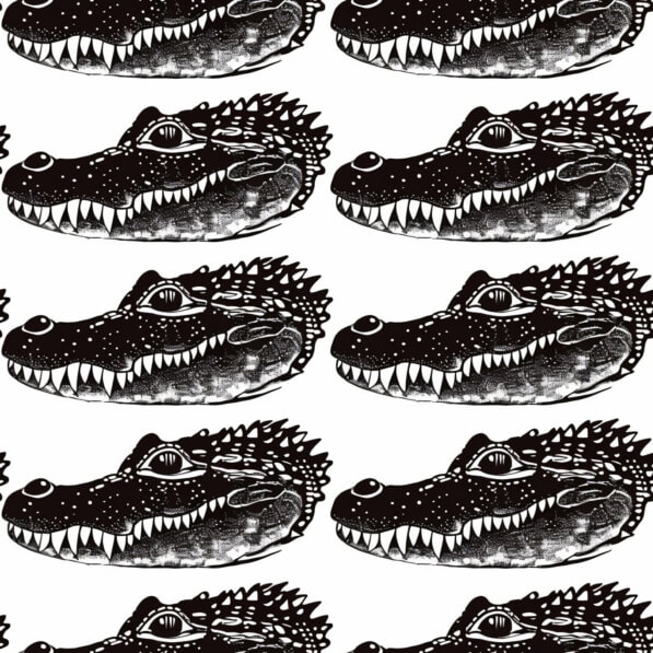 Download Black and White Crocodile Head Pattern Patterns Online ...