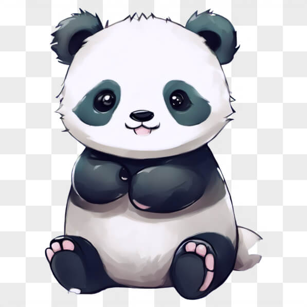 Descarga Oso Panda Kawaii de Dibujos Animados con Brazos Extendidos ...