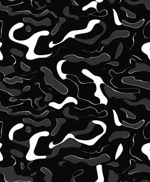Download Black and White Camouflage Pattern on Black Background ...