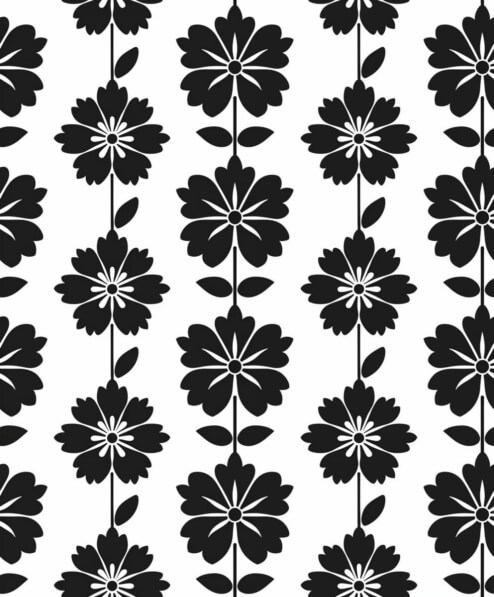 Download Seamless Black and White Flower Pattern Patterns Online ...