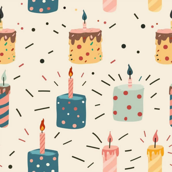 Download Colorful Birthday Cake Pattern Patterns Online - Creative Fabrica
