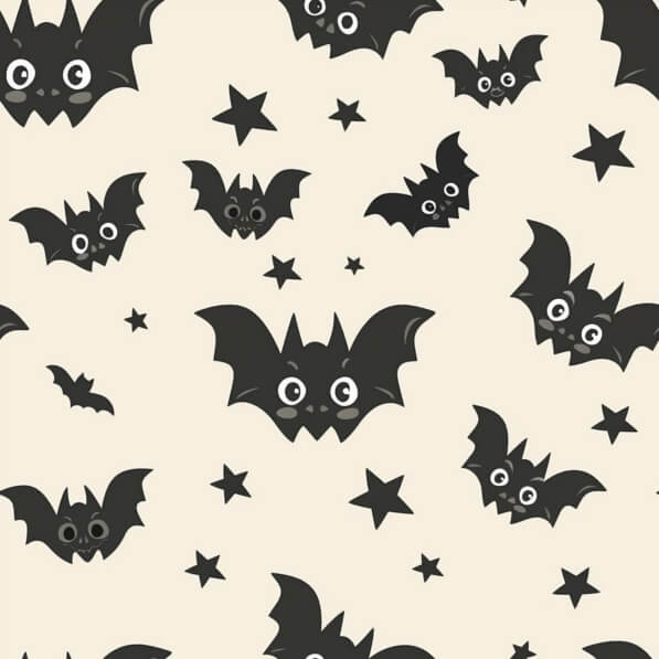 Download Seamless Black and White Bat Pattern Patterns Online ...