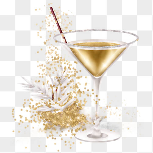 glitter martini