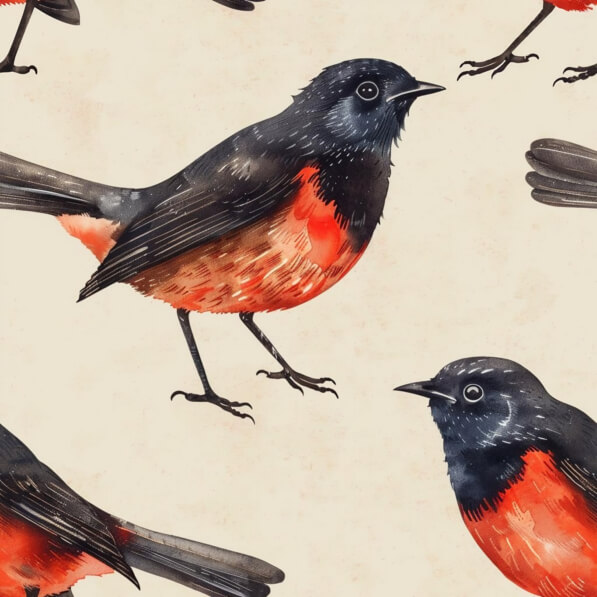 Download Artistic Watercolor Birds Seamless Pattern Patterns Online ...