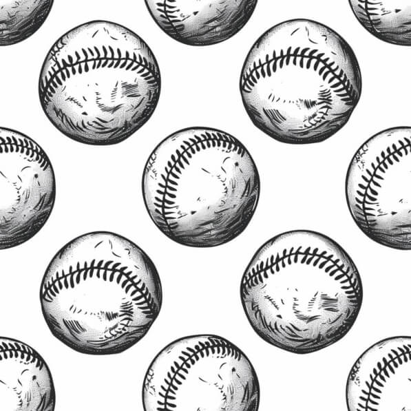 Download Black and White Baseball Balls Pattern Patterns Online ...
