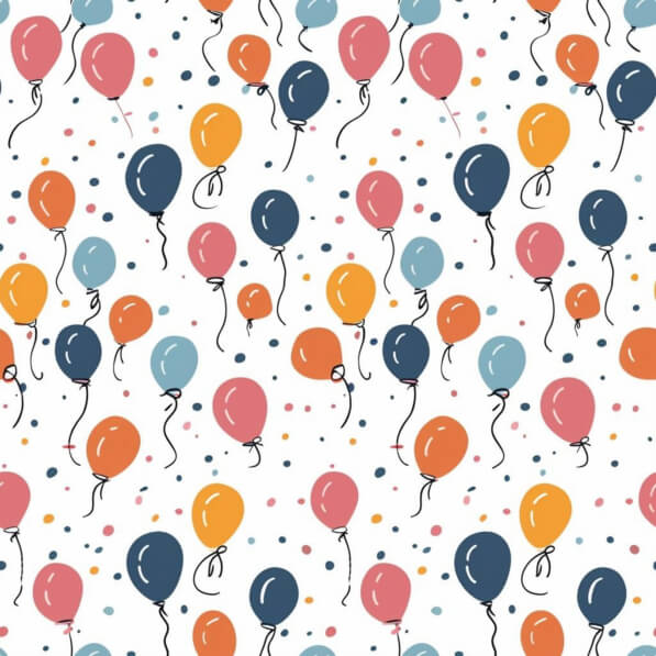 Descarga Patrón de Globos de Colores Patrones En Línea - Creative Fabrica