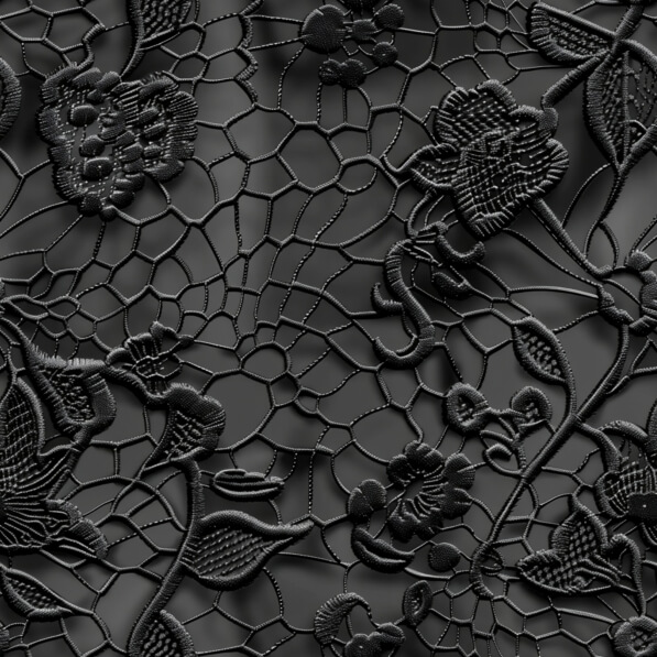 Download Black Lace Pattern with Flowers and Leaves Patterns Online ...