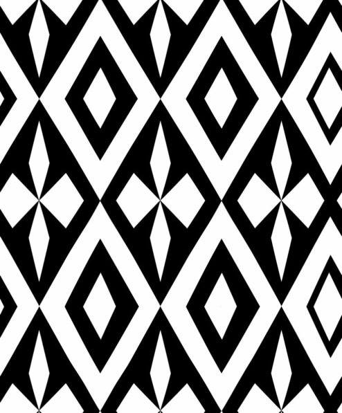 Black And White Checkered Diamond