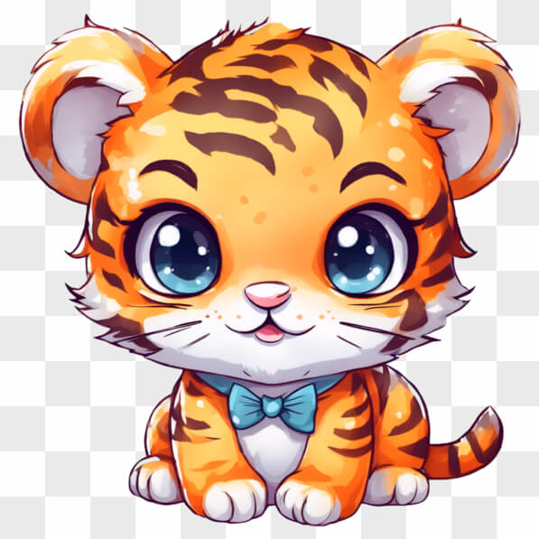 Download Kawaii Cartoon Tiger Cub with Animals Kawaii Online - Creative ...