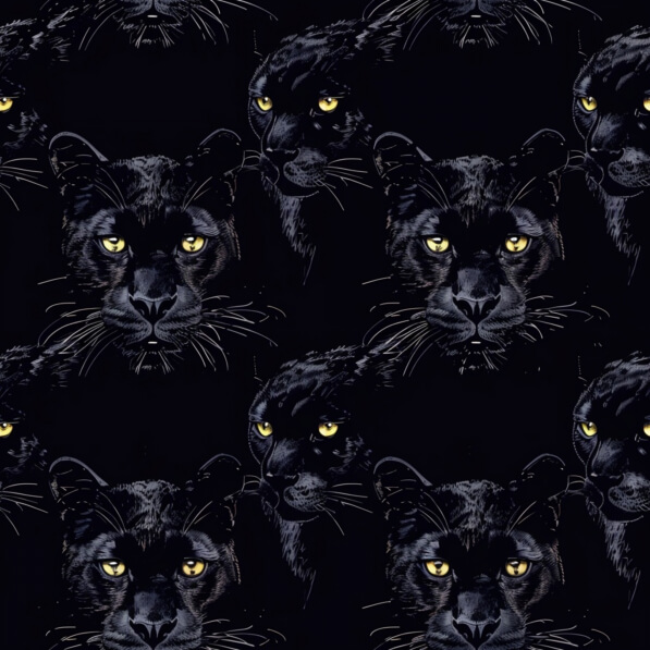 Download Seamless Black Panther Pattern Patterns Online - Creative Fabrica