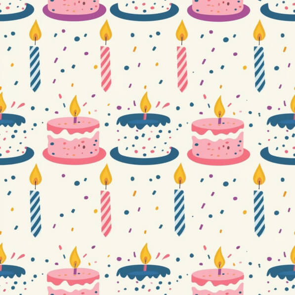 Download Seamless Birthday Cake Pattern Patterns Online - Creative Fabrica
