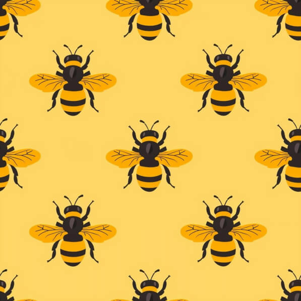 Download Seamless Black and Yellow Bees Pattern Patterns Online ...