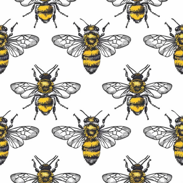 Descarga Patrón sin fisuras de abejas amarillas y negras Patrones En ...