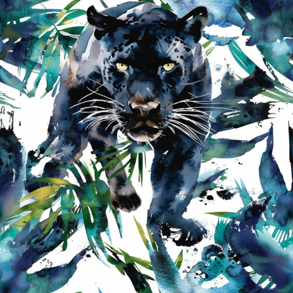 Descarga Pantera Negra en Pintura Abstracta Patrones En Línea ...