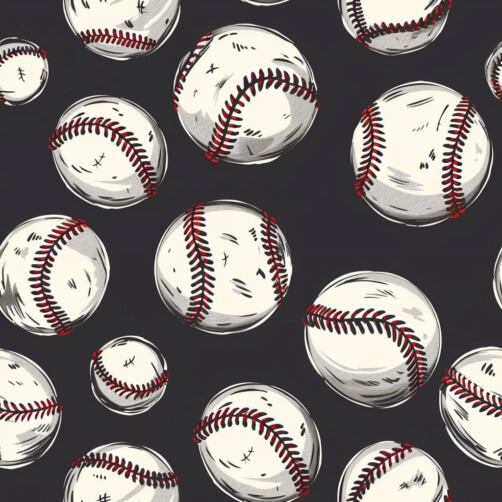 Download Seamless Baseball Balls Pattern Patterns Online - Creative Fabrica