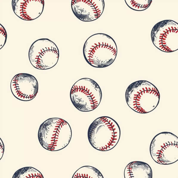 Download Baseball Pattern on Beige Background with Red Black Stripes ...
