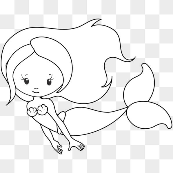mermaid online coloring pages