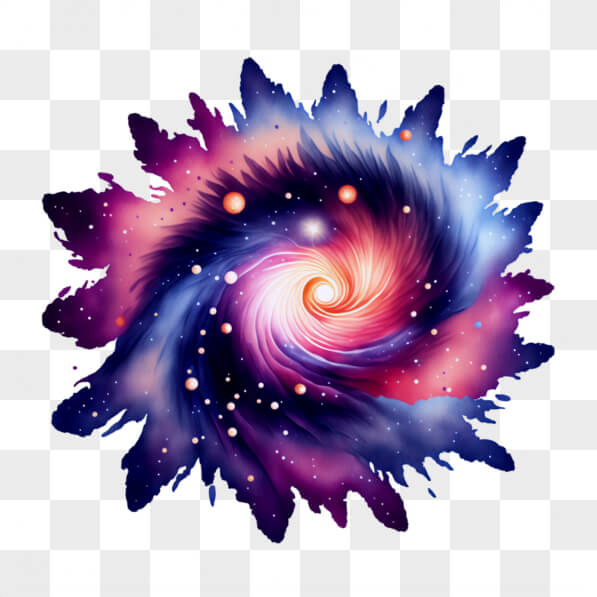 Download Swirling Spiral Galaxy PNGs Online - Creative Fabrica