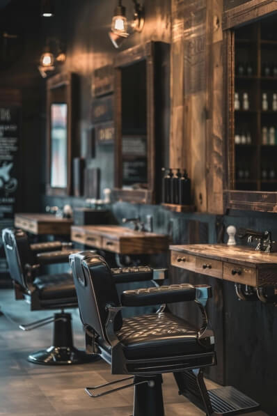 Download Vintage Barber Shop Interior Backgrounds Online - Creative Fabrica