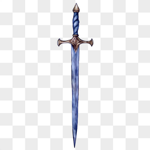 Download Legend of Zelda Inspired Blue-Painted Sword PNGs Online ...