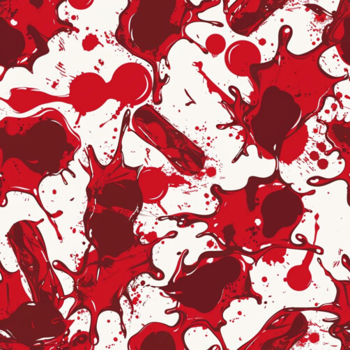 Download Seamless Red Blood Splatter Pattern on White Background ...