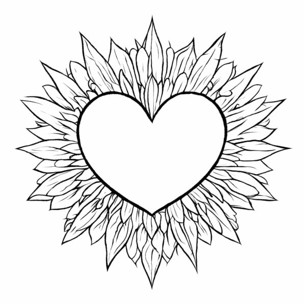Free Heart Coloring pages - Download Printable Heart Coloring sheets ...
