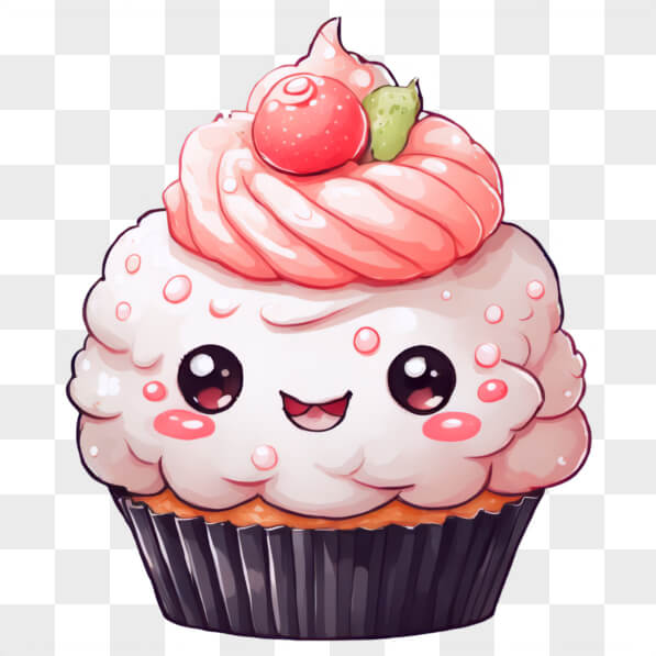 Download Kawaii Cupcake Illustration Kawaii Online - Creative Fabrica