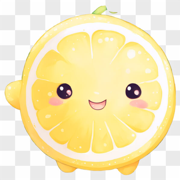 Download Kawaii Lemon - Cute Cartoon Fruit Kawaii Online - Creative Fabrica