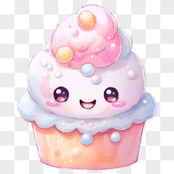 Download Kawaii Cupcake Illustration Kawaii Online - Creative Fabrica