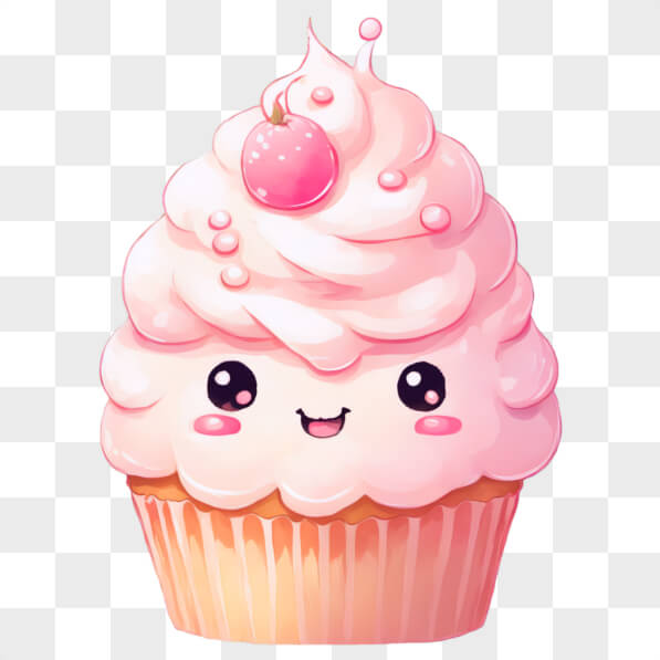 Download Charming Kawaii Cupcake Kawaii Online - Creative Fabrica