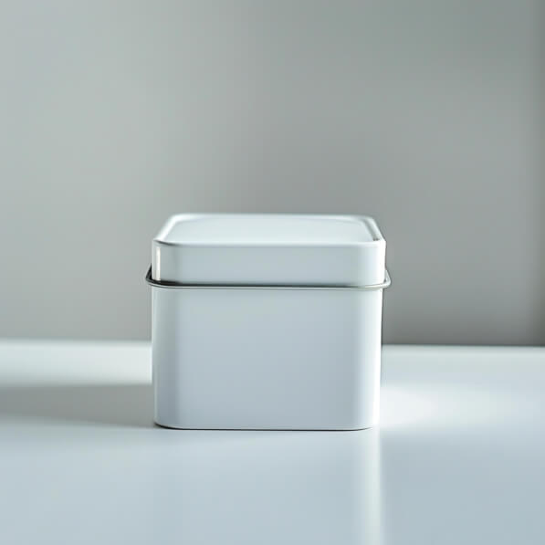 Download Witte container op lege tafel voor opslag Mockups online op ...