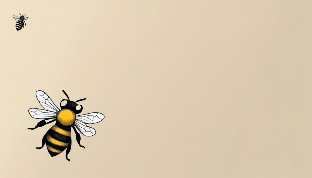 Download Drawing of Two Bees Backgrounds Online - Creative Fabrica