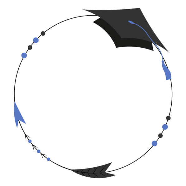 Download Black Graduation Cap Symbolism Frames Online - Creative Fabrica