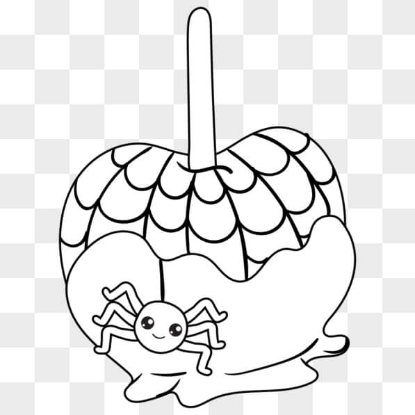 Download Happy Halloween Apple Coloring Page PNGs Online - Creative Fabrica