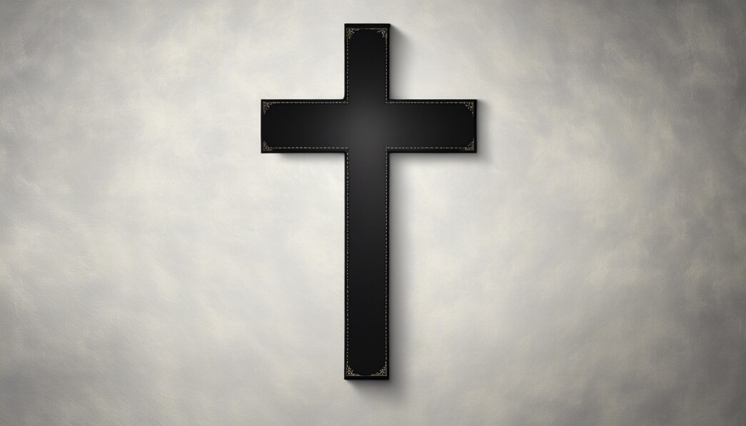 Download Black Cross on Abstract Gray Background Backgrounds Online ...