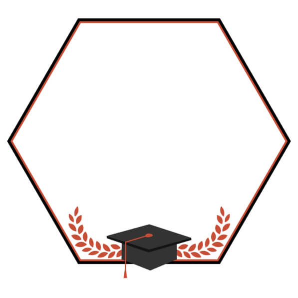 Download Graduation Themed Octagonal Frame Frames Online - Creative Fabrica