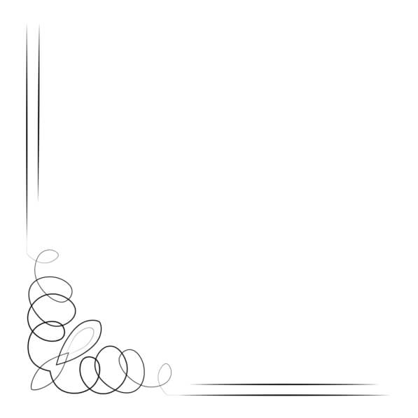 Download Black and White Empty Frame Drawing Border and Corners Online ...