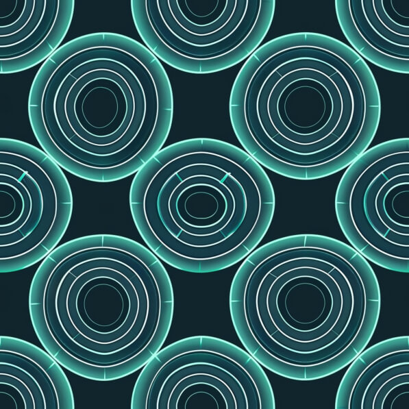 Download Seamless Green Circle Rings Pattern Patterns Online - Creative ...