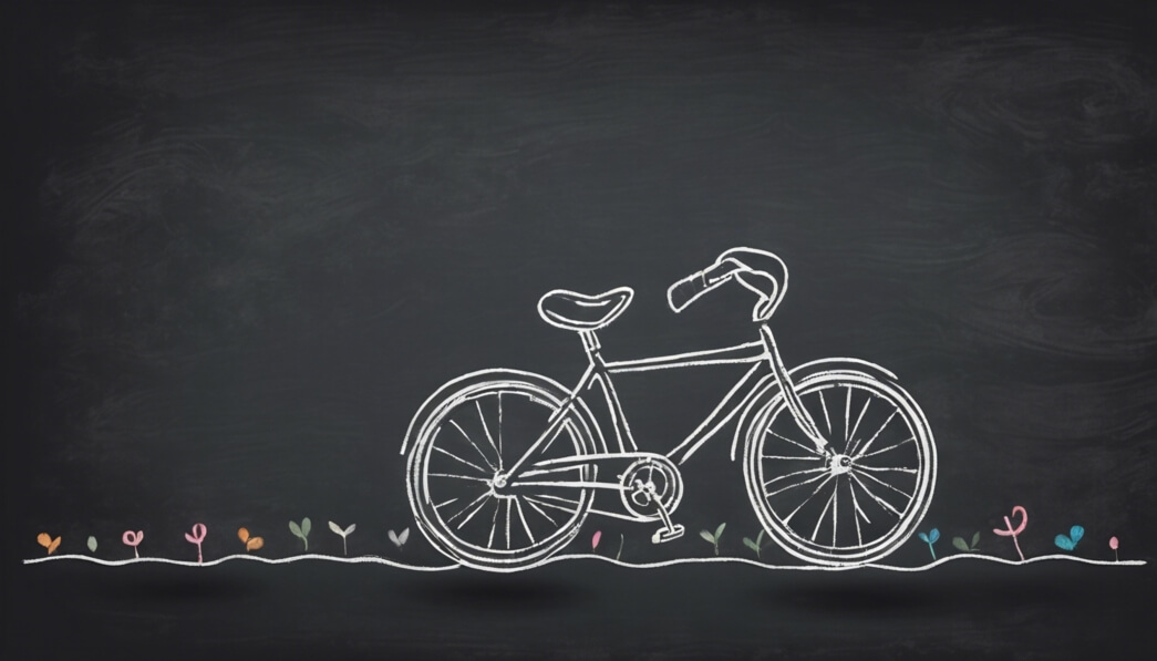 Download Chalk Drawing of Bicycle Backgrounds Online - Creative Fabrica