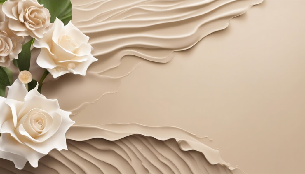Download White Roses on Beige Background Backgrounds Online - Creative ...